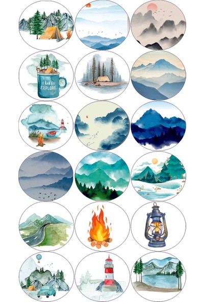 Tellgraf Doğa Temalı Sticker