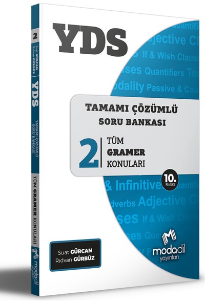 Modadil YDS Tamamı Çözümlü Soru Bankası Serisi 2 - Suat Gürcan