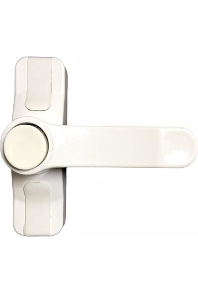 5 Adet Pvc Pencere Çocuk Emniyet Hırsız Güvenlik Kilidi Düğmeli Beyaz