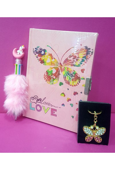 Çilek Home Çilekhome Hediyelik Hatıra ve Günlük Defteri- Unıcorn Peluş Tükenmez Kalem-Kalp Taşlı Anahtarlık Çilek Home Çilekhome Hediyelik Hatıra ve Günlük Defteri- Unıcorn Peluş Tükenmez Kalem-Kalp Taşlı Anahtarlık