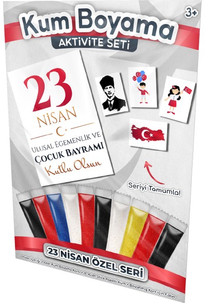 Kumbo Kum Boyama Çocuk Bayramı | 23 Nisan Özel Kum Boyama Aktivite Seti