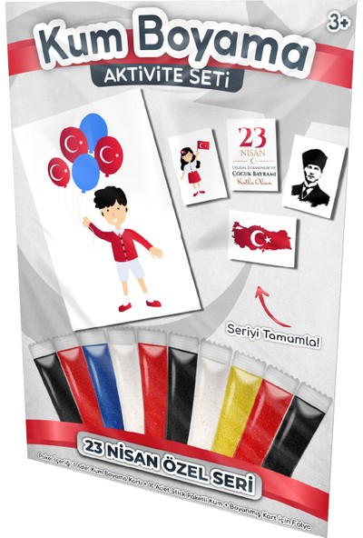 Kumbo Kum Boyama Ali Kutlamalarda | 23 Nisan Özel Kum Boyama Aktivite Seti