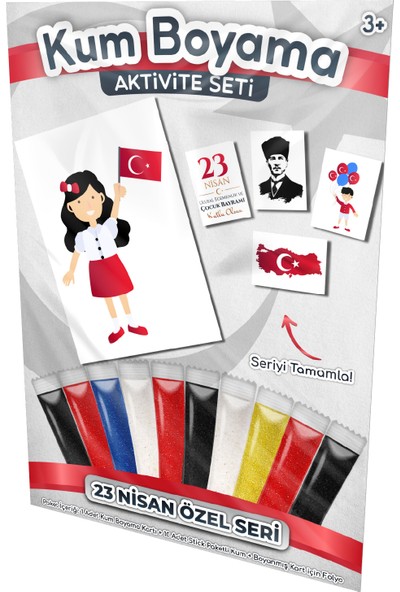 Kumbo Kum Boyama Ayşe Kutlamalarda | 23 Nisan Özel Kum Boyama Aktivite Seti