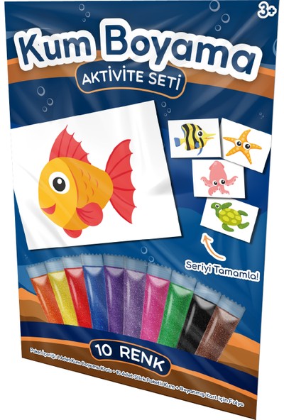 Kumbo Kum Boyama Sevimli Balık | Kum Boyama Aktivite Seti Kumbo Kum Boyama Sevimli Balık | Kum Boyama Aktivite Seti