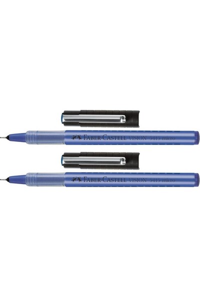 Faber-Castell Faber 5415 0.5 mm Iğne Uçlu Pilot Kalem Mavi 2'li Faber-Castell Faber 5415 0.5 mm Iğne Uçlu Pilot Kalem Mavi 2'li
