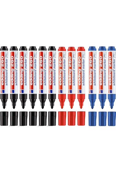 Edding 260 Beyaz Tahta Kalemi 12'li Set