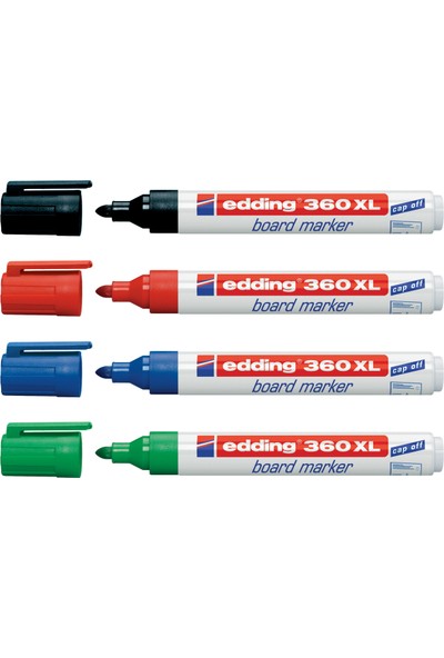 Edding 360XL Beyaz Tahta Kalemi 4 Ana Renk Edding 360XL Beyaz Tahta Kalemi 4 Ana Renk