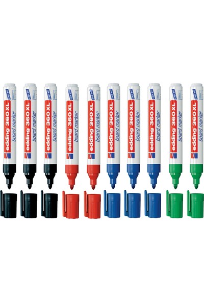 Edding 360-360XL Beyaz Tahta Kalemi 10'lu Karışık Set Edding 360-360XL Beyaz Tahta Kalemi 10'lu Karışık Set