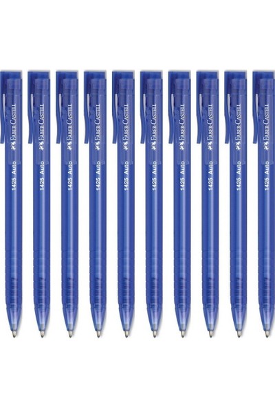 Faber-Castell Faber 1425 Auto Tükenmez Kalem Mavi 10'lu Faber-Castell Faber 1425 Auto Tükenmez Kalem Mavi 10'lu