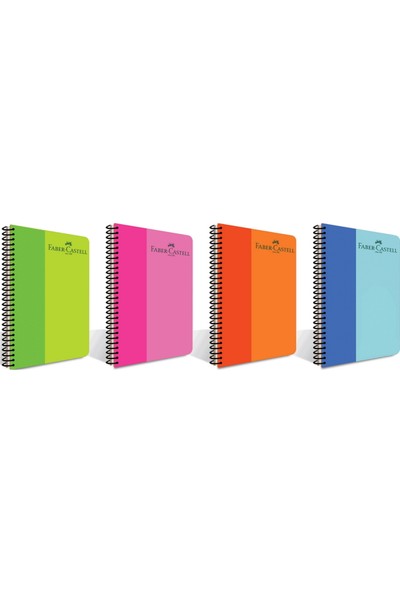 Faber-Castell Faber Bicolor A4 80 Yaprak Pp Kapak Spiralli Defter Çizgili Faber-Castell Faber Bicolor A4 80 Yaprak Pp Kapak Spiralli Defter Çizgili