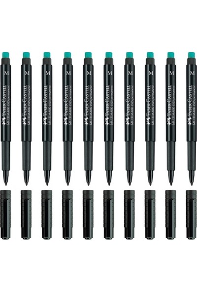 Faber-Castell Faber 1525 Kalın Uçlu Asetat Kalem Siyah 10'lu Faber-Castell Faber 1525 Kalın Uçlu Asetat Kalem Siyah 10'lu