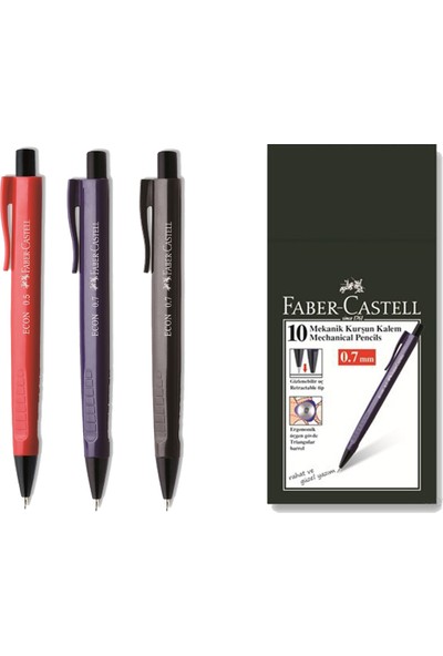 Faber-Castell Faber Econ 0.7 Uçlu Kalem Koyu Renkli 10'lu Faber-Castell Faber Econ 0.7 Uçlu Kalem Koyu Renkli 10'lu