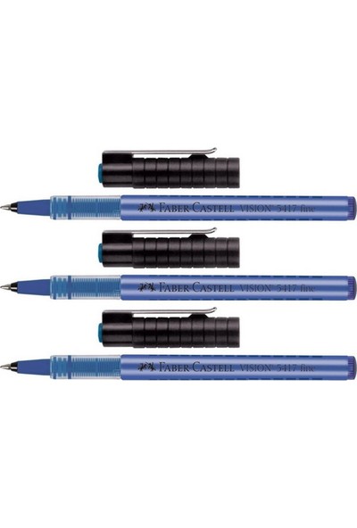 Faber-Castell Faber 1466 Yuvarlak Uçlu Pilot Kalem Mavi 3'lü Faber-Castell Faber 1466 Yuvarlak Uçlu Pilot Kalem Mavi 3'lü