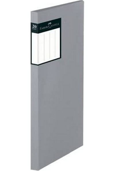 Faber-Castell Faber Nokta Desenli Sunum Dosyası 20 Yaprak Açık Gri