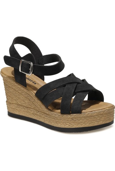 315335.Z 1fx Siyah Kadın Dolgu Topuklu Sandalet