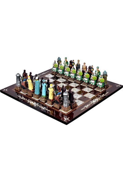Vuki Büyük Boy Osmanlı - Bizans Satranç Takımı Fatih Sultan Mehmet Vs Bizans Vuki Büyük Boy Osmanlı - Bizans Satranç Takımı Fatih Sultan Mehmet Vs Bizans