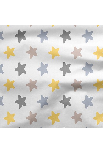 Daisy Star 240 cm Eninde Nevresimlik Poplin Kumaş Yıldız Desenli Daisy Star 240 cm Eninde Nevresimlik Poplin Kumaş Yıldız Desenli