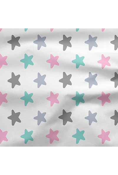 Daisy Star 240 cm Eninde Nevresimlik Poplin Kumaş Yıldız Desenli Daisy Star 240 cm Eninde Nevresimlik Poplin Kumaş Yıldız Desenli