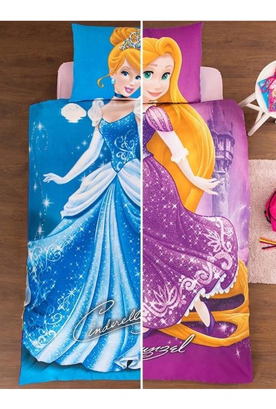 Özdilek Lisanslı Çift Taraflı Nevresim Takımı Rapunzel Cindirella