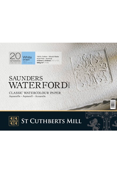 St Cuthberts Mill Saunders Waterford Suluboya Defteri Blok Soğuk Baskı - Orta Doku 300 gr 31 x 41 cm 20 Yaprak St Cuthberts Mill Saunders Waterford Suluboya Defteri Blok Soğuk Baskı - Orta Doku 300 gr 31 x 41 cm 20 Yaprak