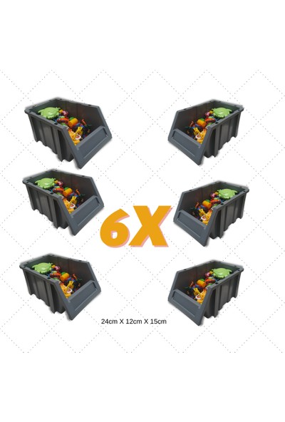 Motiva Toys Çok Amaçlı 6 Adet Oyuncak Organizer Raylı Çekmece Kutusu 24X12X15 Motiva Toys Çok Amaçlı 6 Adet Oyuncak Organizer Raylı Çekmece Kutusu 24X12X15