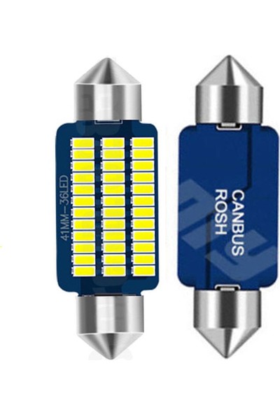 Femex Eco 41MM Uzun Sofit LED Ampul 36 Ledli Güçlü Işık Femex Eco 41MM Uzun Sofit LED Ampul 36 Ledli Güçlü Işık