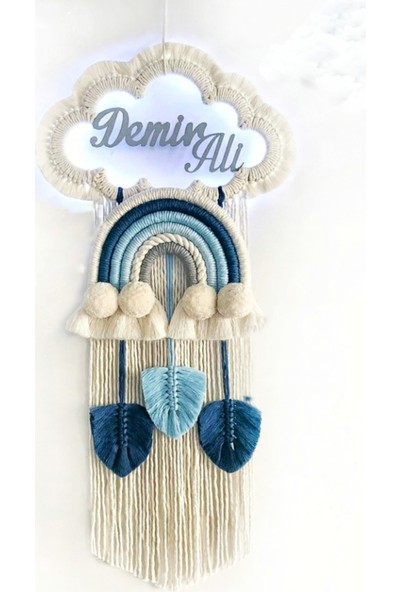 Pegu Bulut Işıklı Makrome Gökkuşaklı Pegu Kapı Süsü Pegu Bulut Işıklı Makrome Gökkuşaklı Pegu Kapı Süsü