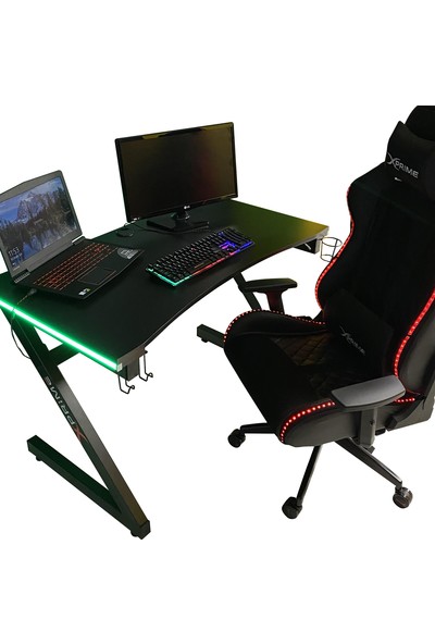 Xprime Markus Rgb Ledli Oyuncu Masası Xprime Markus Rgb Ledli Oyuncu Masası