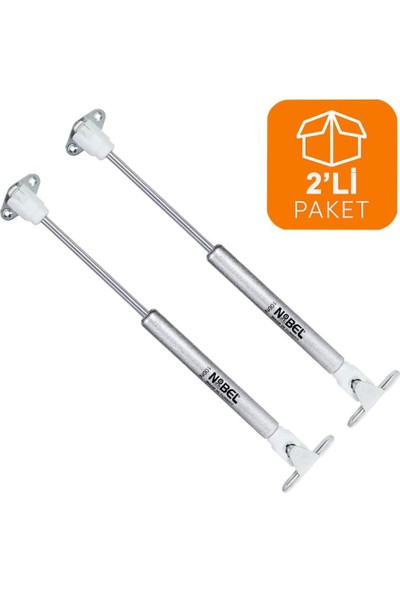 Nobel Dolap Amortisörü Gazlı Piston Kapak Hidroliği 27 cm 100N (2 Adet) Nobel Dolap Amortisörü Gazlı Piston Kapak Hidroliği 27 cm 100N (2 Adet)
