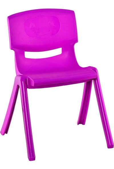 Kido Plastik Çocuk Sandalyesi Mor - 33CM Kido Plastik Çocuk Sandalyesi Mor - 33CM