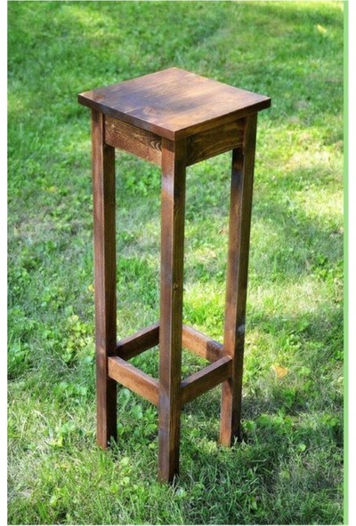 Woody Sharky Ahşap Dekoratif Eskitme Kare Sehpa