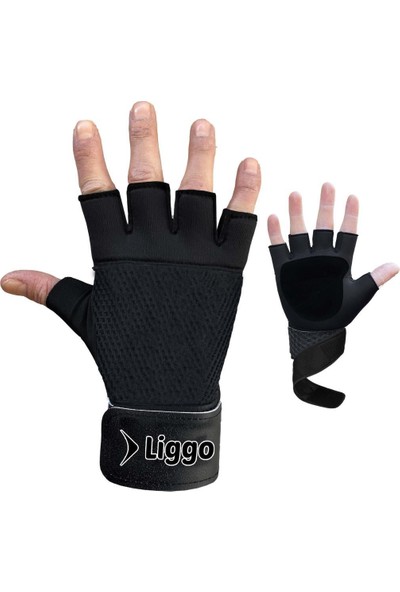 Liggo Lifting Bilek Bandajlı Ağırlık Eldiveni Fitness Eldiveni Liggo Lifting Bilek Bandajlı Ağırlık Eldiveni Fitness Eldiveni