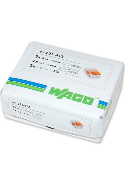 Wago 100 Lük 221-412 Buat Klemensi Wago 100 Lük 221-412 Buat Klemensi