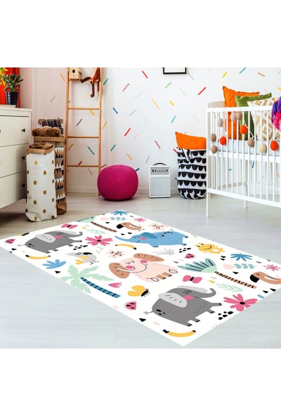 Kozzy Home yıkanabilir Kaymaz Taban Çocuk Halısı RFE6942