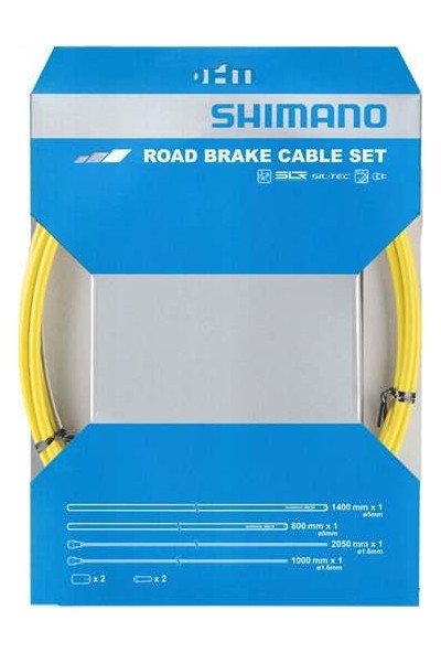 Shimano Yol Bisikleti Fren Kablo Seti Ptfe Sarı Shimano Yol Bisikleti Fren Kablo Seti Ptfe Sarı