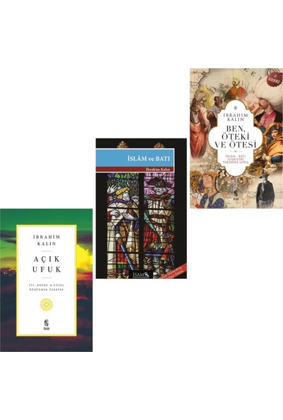 İbrahim Kalın 3'lü Kitap Seti (Açık Ufuk - İslam ve Batı - Ben, Öteki ve Ötesi) İbrahim Kalın 3'lü Kitap Seti (Açık Ufuk - İslam ve Batı - Ben, Öteki ve Ötesi)