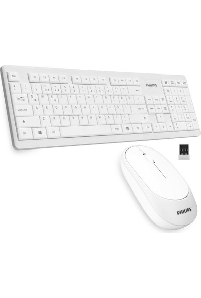 Philips SPT6314 Türkçe Q Kablosuz Klavye Mouse Seti Philips SPT6314 Türkçe Q Kablosuz Klavye Mouse Seti