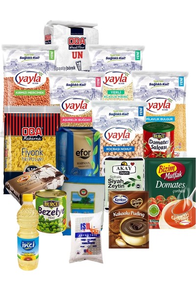 Oba Gıda Erzak Paketi 28 Parça