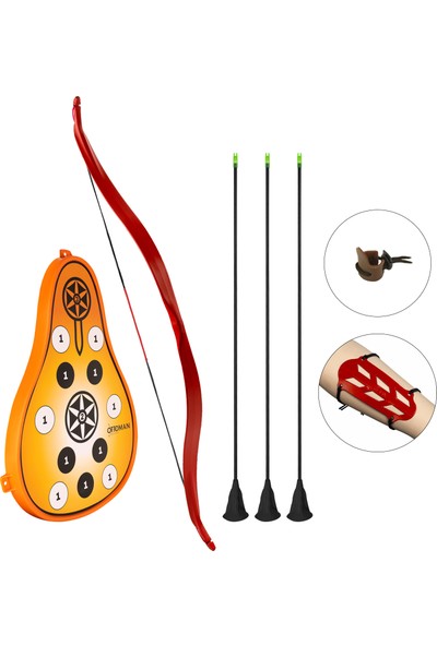 Okçuluk Mini Hilal Puta Set Kırmızı Okçuluk Mini Hilal Puta Set Kırmızı