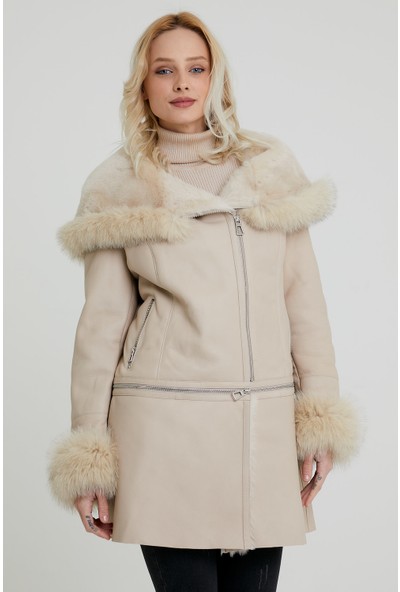 Nero Leather - Kapüşonlu Napa Kadın Kaban Belden Fermuar Çıkmalı Nero Leather - Kapüşonlu Napa Kadın Kaban Belden Fermuar Çıkmalı