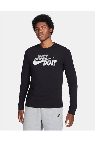 Nike Erkek Sweatshirt M Nsw Tee Ls Brnd Mrk Foıl DB6529