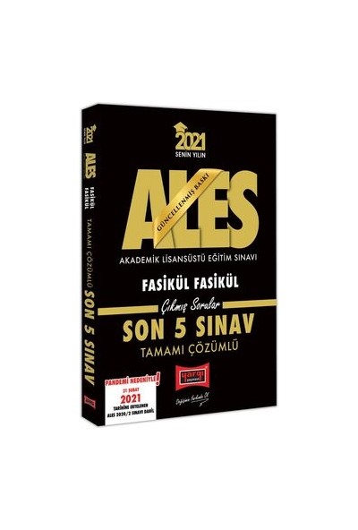 Yargı Yayınları 2021 Ales Son 5 Sınav Tamamı Çözümlü Çıkmış Sorular Yargı Yayınları 2021 Ales Son 5 Sınav Tamamı Çözümlü Çıkmış Sorular