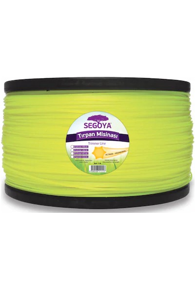 Segoya Motorlu Tırpan Misina ( Tırpan Ipi) Altıgen ( 3,3 Mm) 10 kg 850 mt Segoya Motorlu Tırpan Misina ( Tırpan Ipi) Altıgen ( 3,3 Mm) 10 kg 850 mt