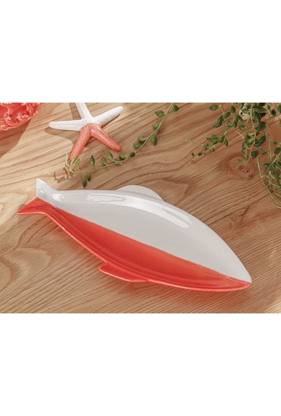 English Home Marine Dekoratif Tabak 25,4X10,5X2 cm Turuncu English Home Marine Dekoratif Tabak 25,4X10,5X2 cm Turuncu