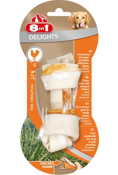 8in1 Delights Bone Köpekler Için Tavuklu Ağız Bakım Kemiği 8in1 Delights Bone Köpekler Için Tavuklu Ağız Bakım Kemiği