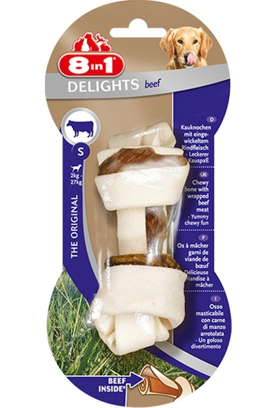8in1 Delights Bone Köpekler Için Biftekli Ağız Bakım Kemiği 8in1 Delights Bone Köpekler Için Biftekli Ağız Bakım Kemiği