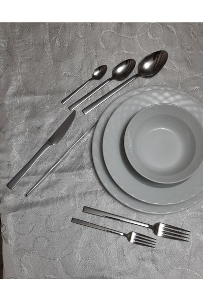 Kardelen 12 Kişilik Çubuk 72 Parça Kaşık Çatal Bıçak Seti