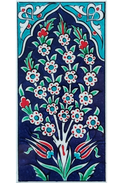 Can Seramik - 10 x 20 cm El Dekoru Kütahya Çinisi Can Seramik - 10 x 20 cm El Dekoru Kütahya Çinisi