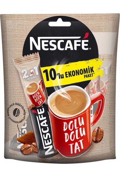 Nescafe 2 Si 1 Arada Şekersiz 10'lu 100 gr