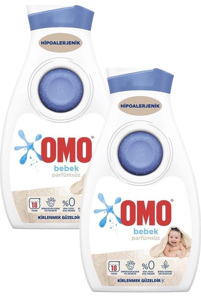 Omo Sıvı Baby 900ML Parfümsüz (2 Adet Omo Sıvı Baby 900ML Parfümsüz (2 Adet